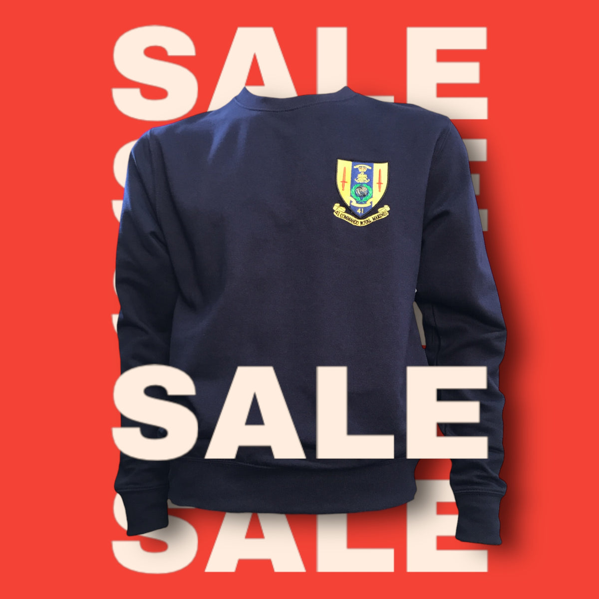 41 Commando Embroidered Sweatshirt - Navy – Royal Marines Shop