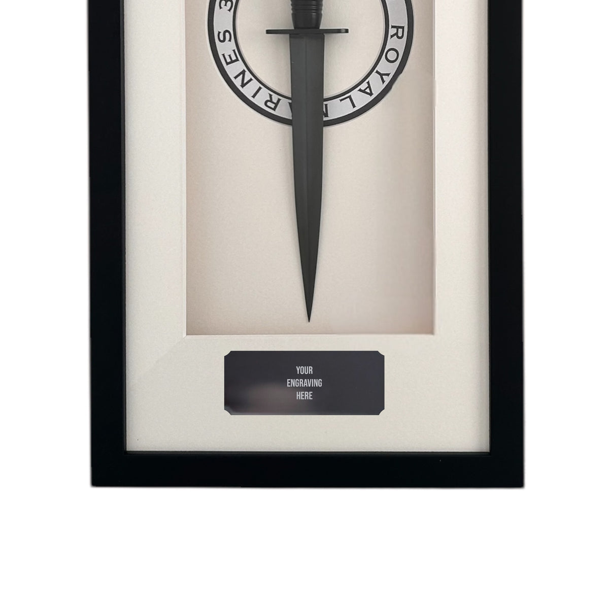 Framed Black Commando Dagger - 30 Commando – Royal Marines Shop