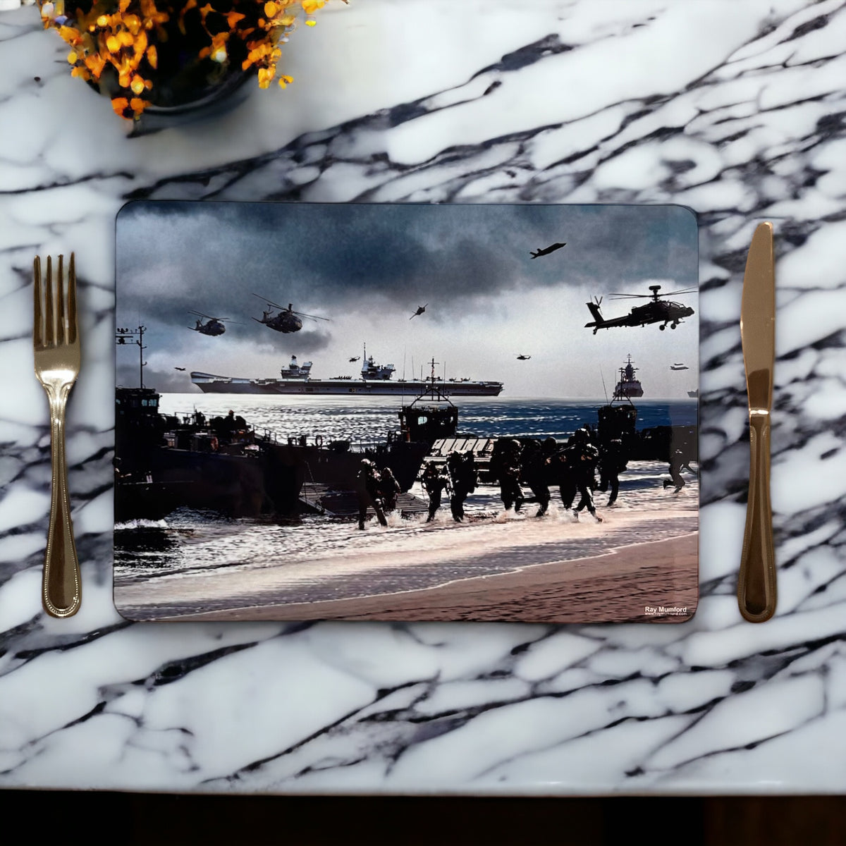 Landing at Dawn 2 - Placemat Set – Royal Marines Shop
