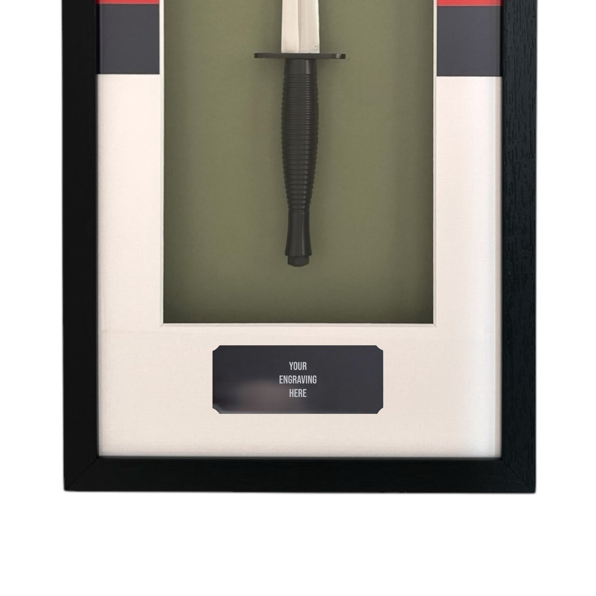 Framed Chrome Commando Dagger - Field Shoulder Flash – Royal Marines Shop