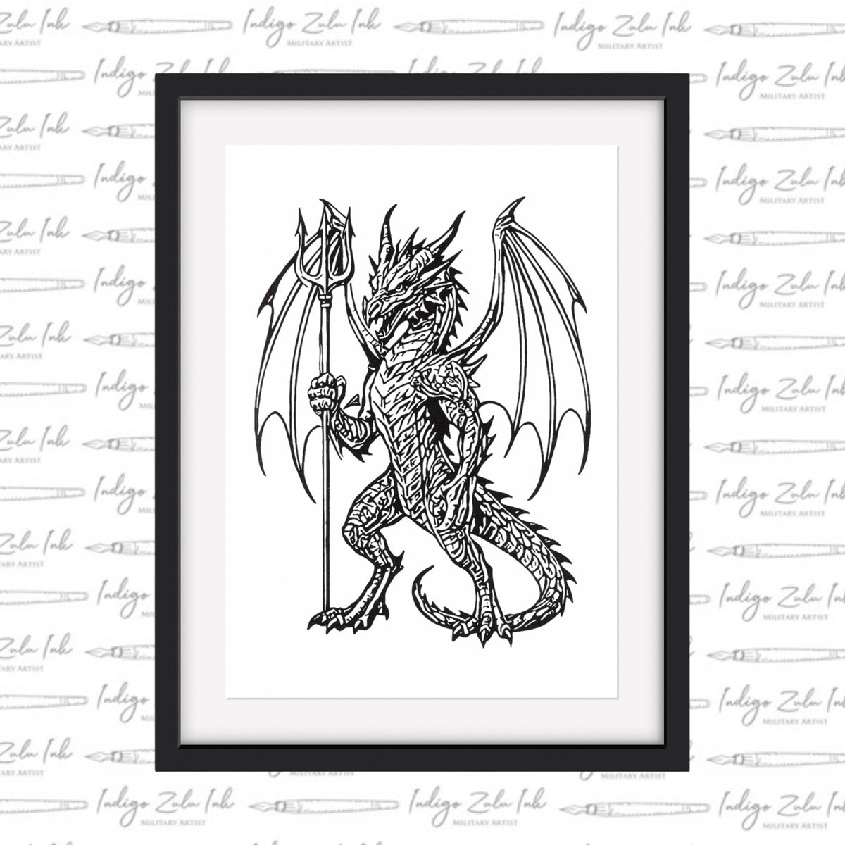 Trident's Wyrm - INDIGO ZULU INK – Royal Marines Shop