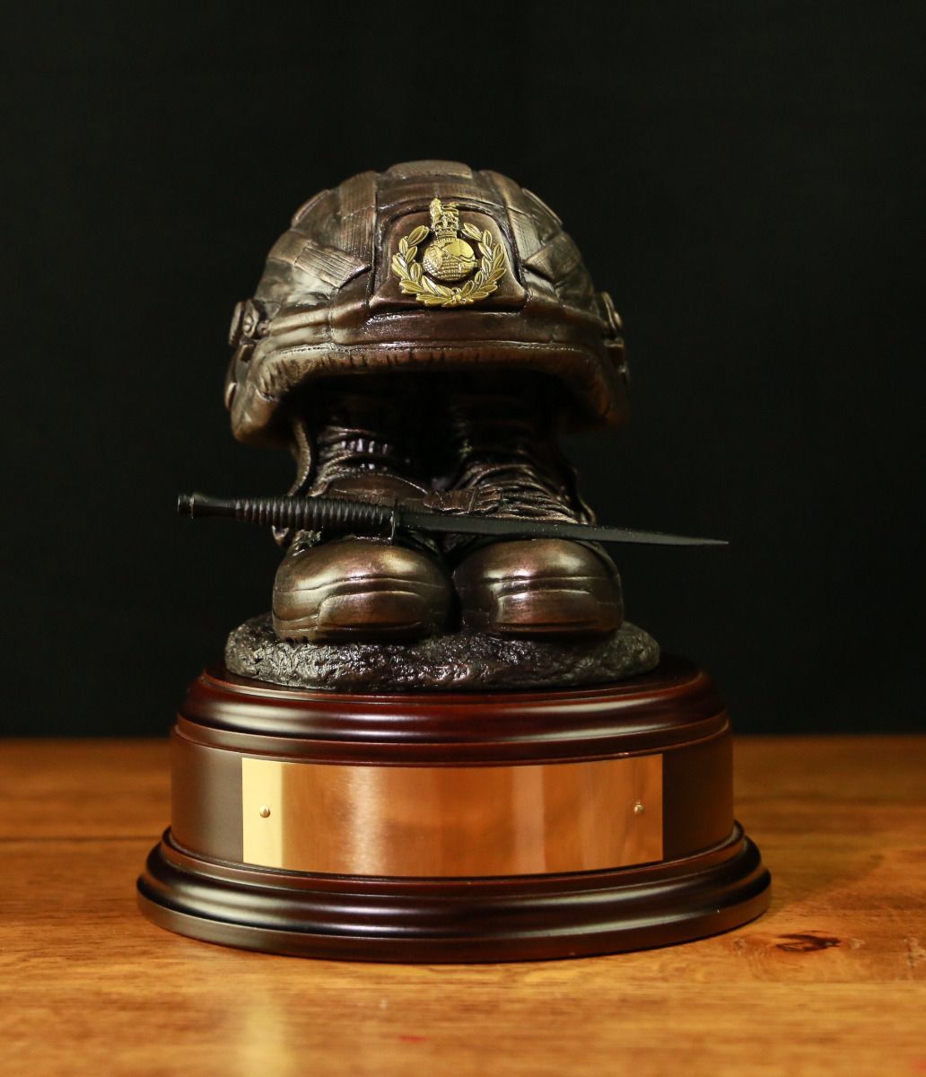 Royal Marines Boots and Helmet - Bronze – Royal Marines Shop