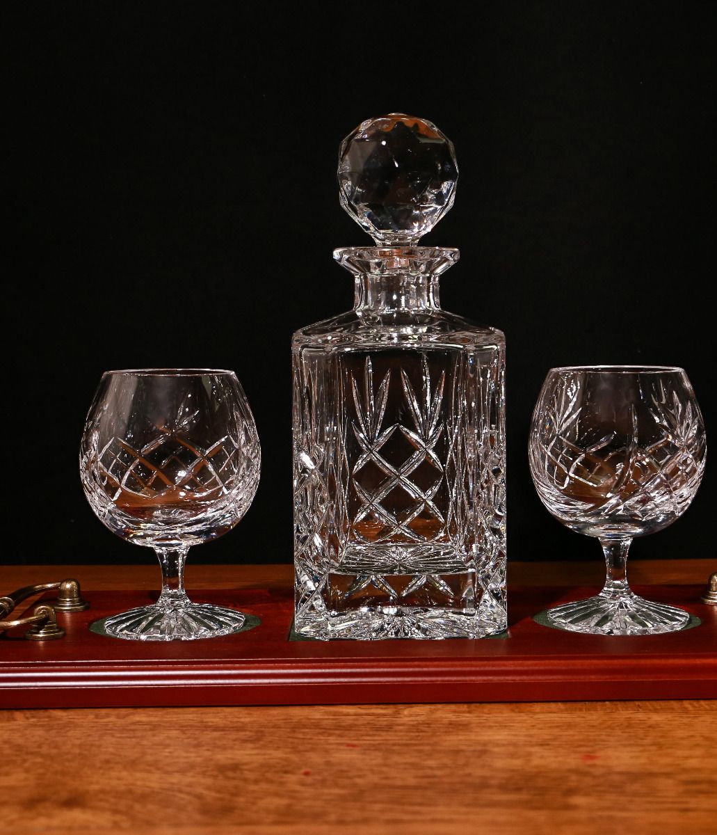 Panel Style Brandy 3 Piece Hosting Tray Set – Royal Marines Shop