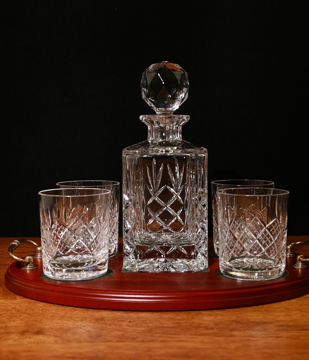 Panel Style Whisky 5 Piece Hosting Tray Set – Royal Marines Shop