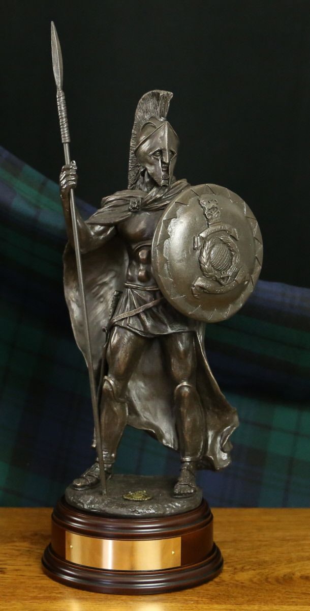 Spartan Warrior, Royal Marines - Bronze AW300b RM – Royal Marines Shop