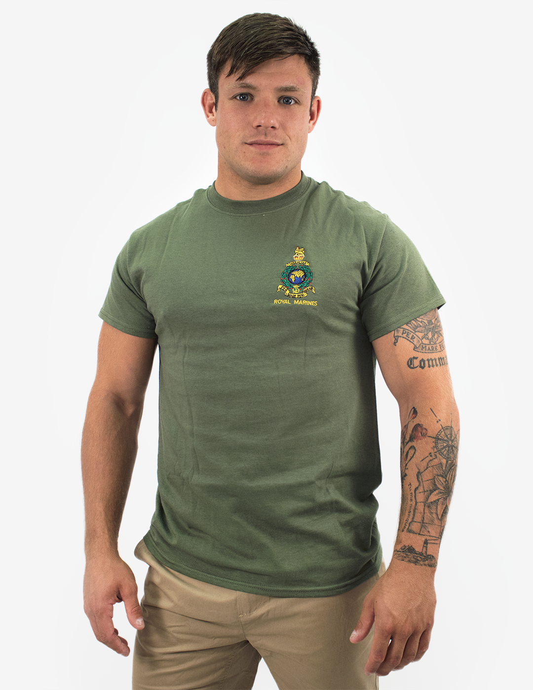 Essential Heavy Cotton T-Shirt - Military Green – Royal Marines Shop