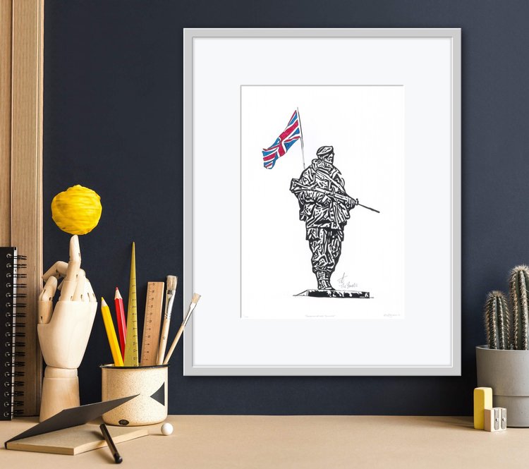 Limited Edition Print ~ Signed by 'The Yomper' Peter Robinson - INDIGO ...