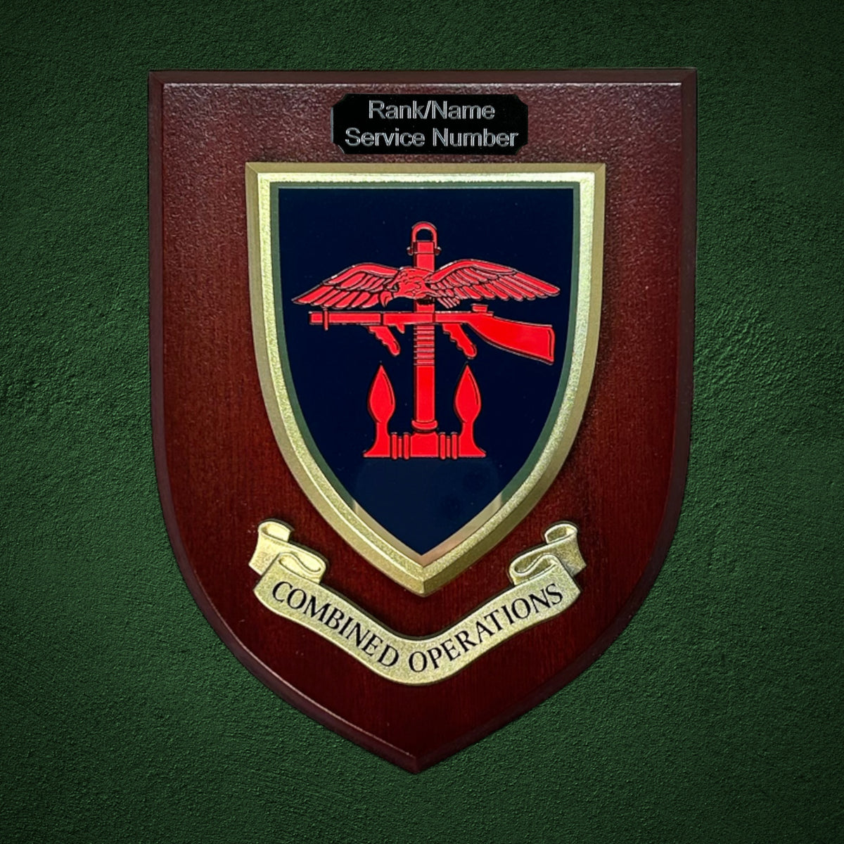Combined Operations Plaque – Royal Marines Shop
