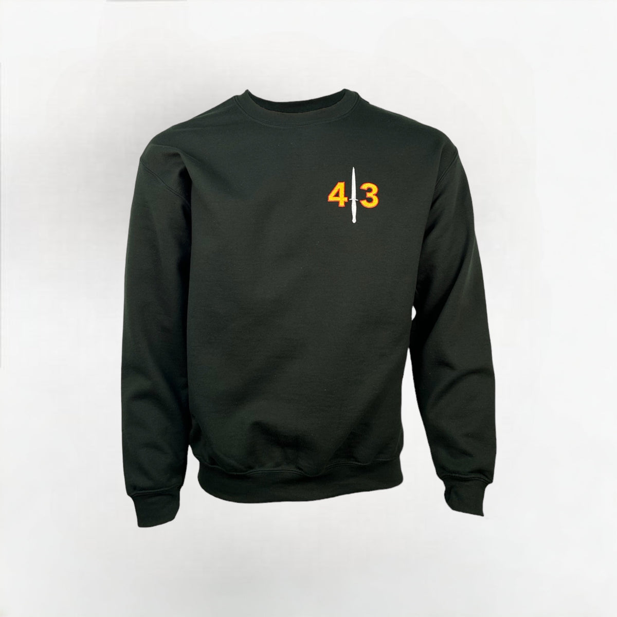 43 Commando Embroidered Bottle Green Sweatshirt – Royal Marines Shop