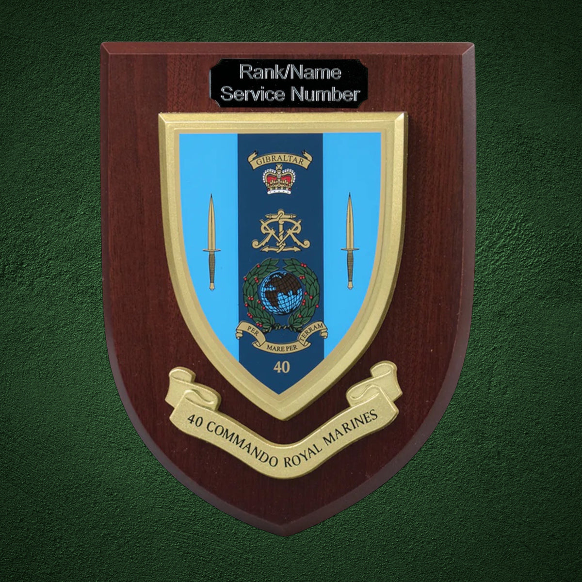 40 Commando Plaque – Royal Marines Shop